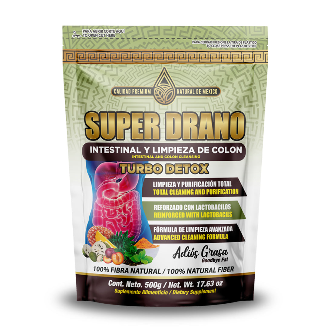 Super Drano Fiber Powder Supplement 500gr – Natural de Mexico