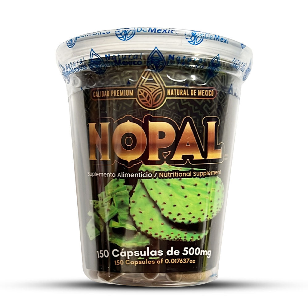 Suplemento en Vasito Nopal Supplement 150 Capsulas – Natural de Mexico